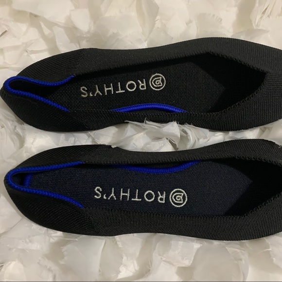 Rothy's | Shoes | Rothys Solid Black Womans Pointed Flat Shoes | Poshmark